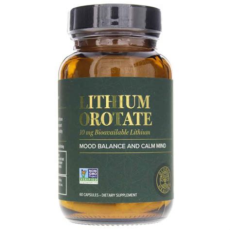 Lithium Orotate 10 Mg Global Healing