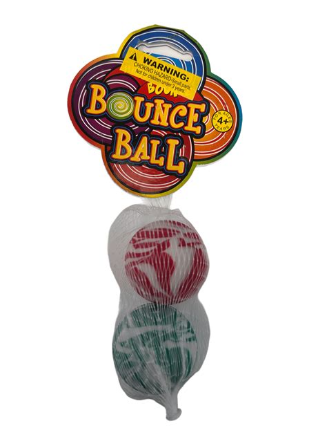 2 Pack Super Bounce Balls Set Classic Toy For Endless Fun Bounce