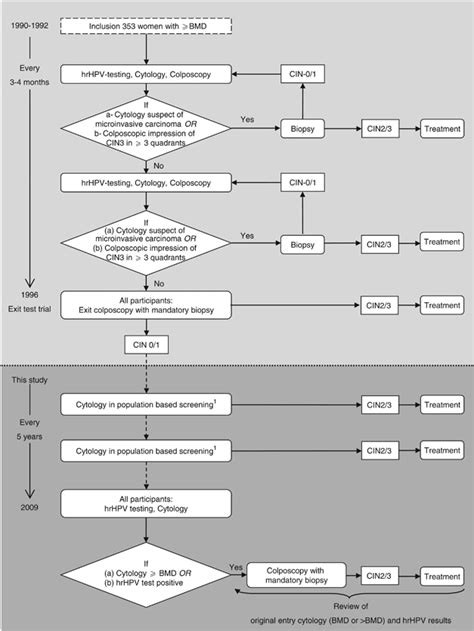 Flowchart Of Follow Up Procedures 1 Referral For Colposcopy When Once