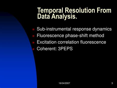 Ppt Time Resolved S P Ectroscopy Powerpoint Presentation Free Download Id 6782087