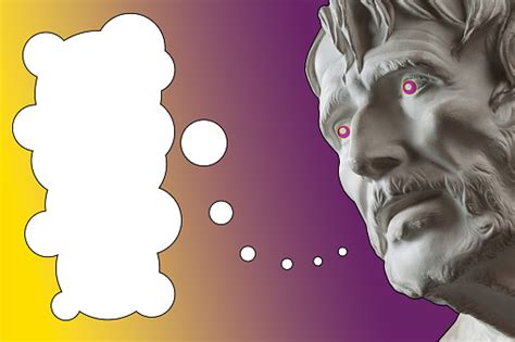 팝 아트 스타일로 인간의 얼굴조각콜라주 동상 머리와 만화 거품 창조적 인 개념 이미지 진 문화 현대 미술 포스터 만화 디자인