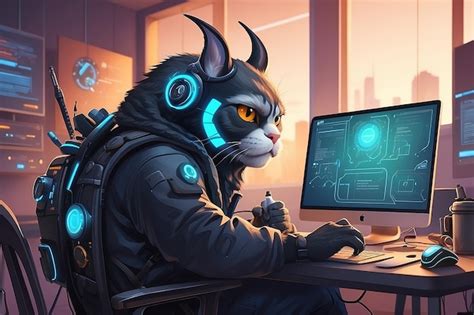 Premium Ai Image Software Tester Concept Illustration