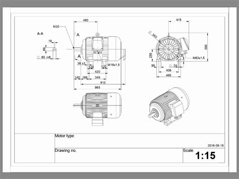 Electric Motor In Autocad Download Cad Free 877 9 Kb Bibliocad