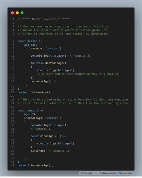 arrow functions for nested functions javascript softwaredevelopment softwareengineering
