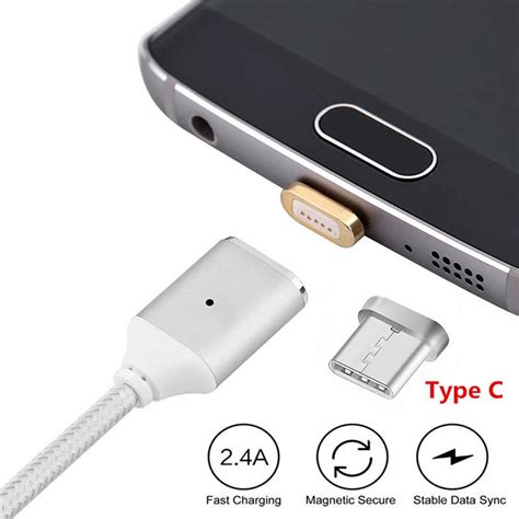 Braided Magnetic Cable Usb Type C Magnetic Adapter Usb Type C Magnet Charge For Huawei P