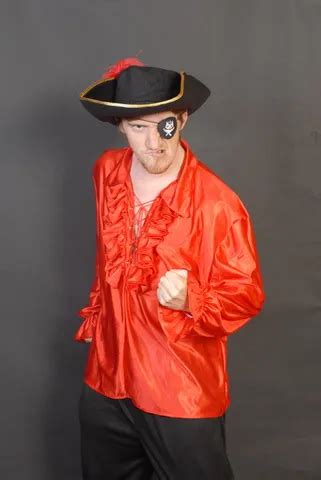 Pirate Shirt Red Costume Closet