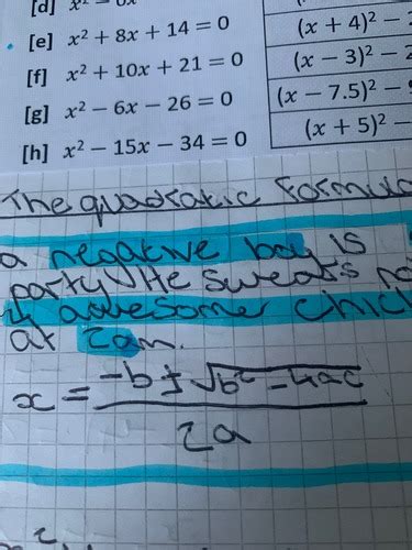 Maths Formulas Flashcards Quizlet