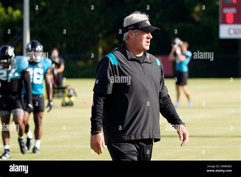 Jacksonville Jaguars Head Coach Doug Pederson Directs An Nfl Football
