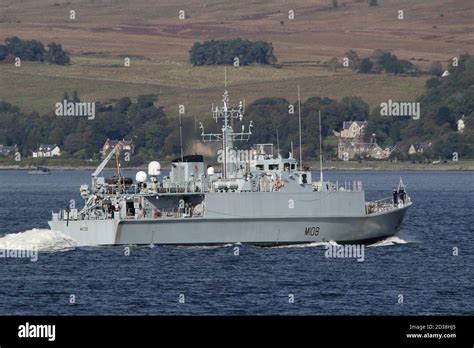 Hms Grimsby M108 A Sandown Class Minehunter Operated By The Royal