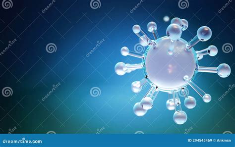 Science Background With Molecula And Atom Model Abstract Molecular