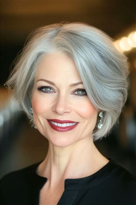 32 Flattering Short Gray Hairstyles That Women In Their 60s Are Getting