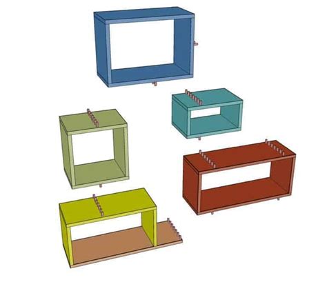 How To Build An Offsetting DIY Bookshelf TheDIYPlan