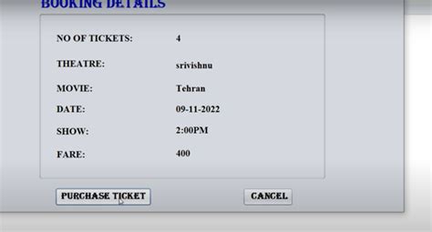 Movie Ticket Booking System Project In Java