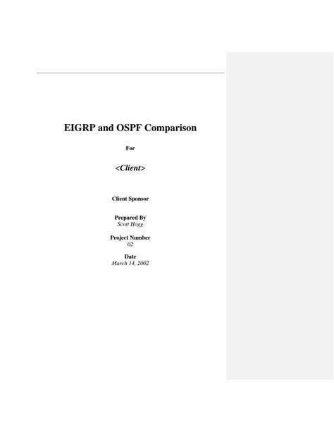 Solution 11 Eigrp And Ospf Comparison Studypool