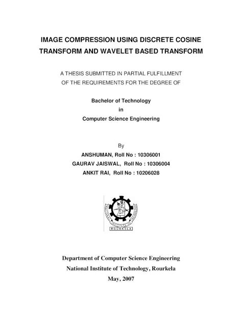 Pdf Image Compression Using Discrete Cosine Transform 42031“image