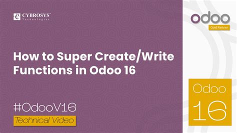 How To Super Createwrite Functions In Odoo 16 Odoo 16 Development