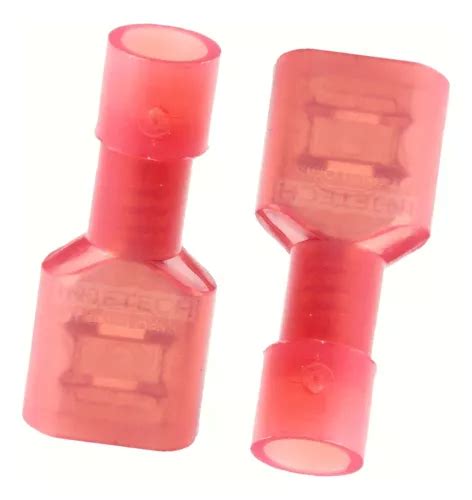 Conector Terminal Isolado Fêmea Nylon Vermelho 20pçs Mercadolivre