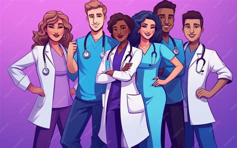 Premium Ai Image Animated Healthcare A Global Team Of Cartoon Physicians