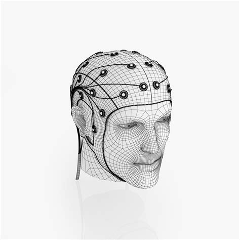 3d Eeg Brain Cap Turbosquid 2017431