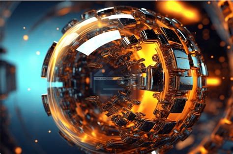 Premium Ai Image 3d Illustration Of Abstract Technology Concept Background With Globe 3d Rendering