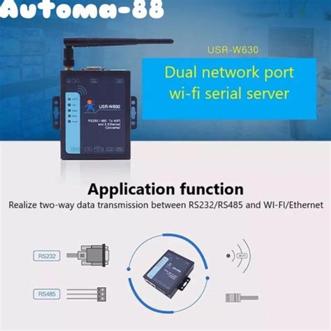 Jual USR INDUSTRIAL SERIAL WIFI ETHERNET CONVERTER TRANSMISSION RS232 RS485 Kota Bekasi