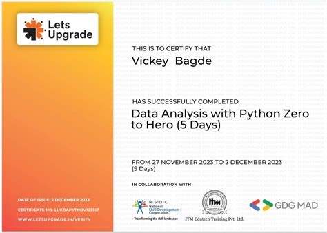 Vickey Bagde On Linkedin Dataanalysis Python Letsupgrade