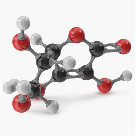 Ascorbic Acid Molecular Model 3d Model 29 Max C4d Ma Obj Fbx 3ds Free3d