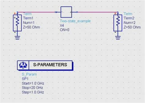 Microwaves ADS Example Two State Devices