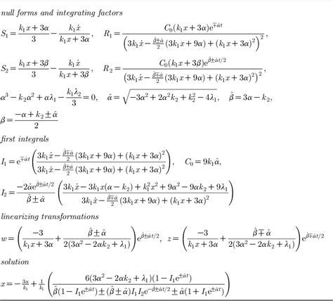 Nonlinear Second Order Differential Equation