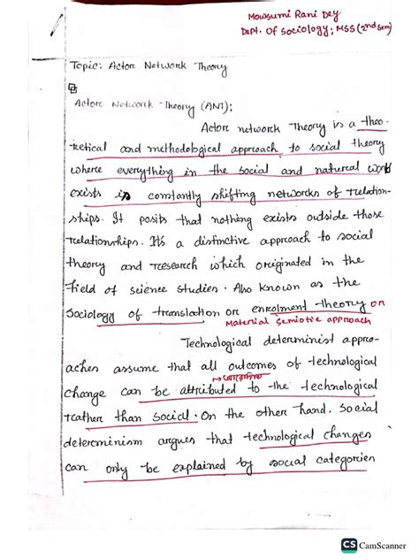 Actor Network Theory Pdf