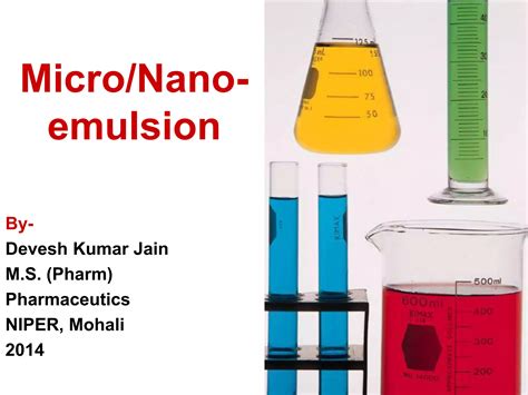 Microemulsion Vs Nanoemulsion Pptx
