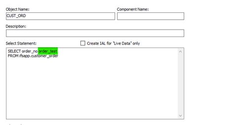 column aliases ial ifs community