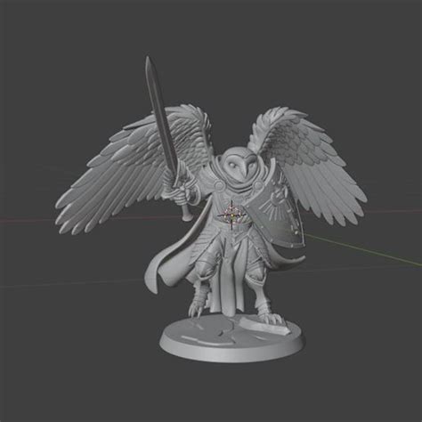 🦉 Dnd Owlin Paladin・ Stl File For 3d Printing・cults