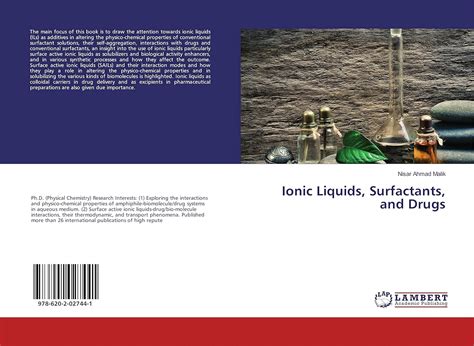 Ionic Liquids Surfactants And Drugs Malik Nisar Ahmad