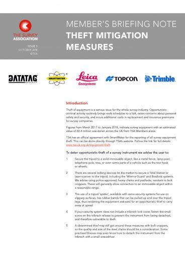 Tsa Briefing Note Theft Mitigation Measuresissue 3hrpage1 The
