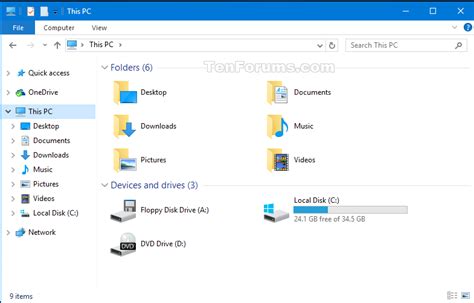 Add Or Remove Duplicate Drives In Navigation Pane In Windows 10 Page