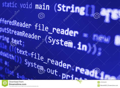Programming Coding Source Code Screen Stock Photo Image Of