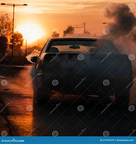 The Exhaust Pipe Of The Automobile That Emits Carbon Dioxide As A