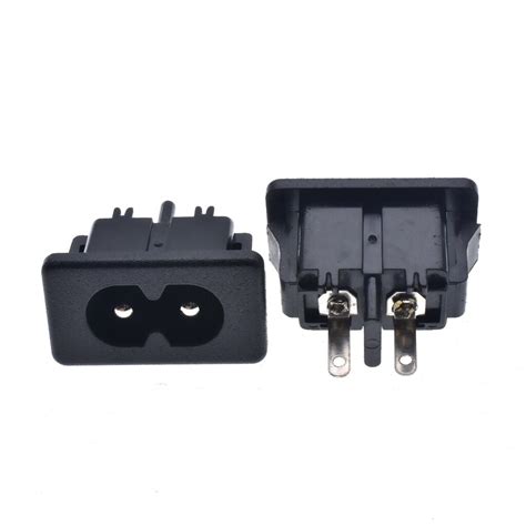 C Panel Mount Plug Adapter V Ac A Pins I Vicedeal
