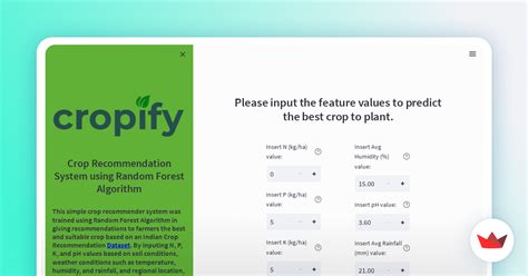 crop recommendation system