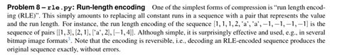 Solved Problem 8 Rlepy Run Length Encoding One Of The