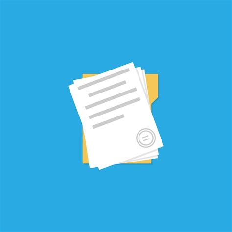 Premium Vector Documents And Folder With Stamp And Text Contract