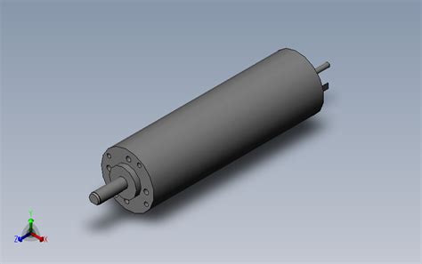 直流齿轮电机 5 Solidworks 2009 模型图纸下载 懒石网