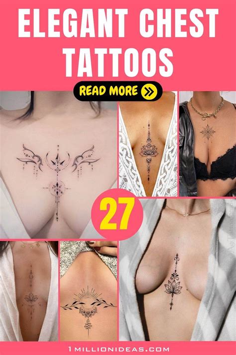 Elegant Chest Tattoos For Women To Elevate Their Beauty