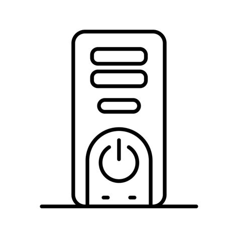 Cpu Tower Vector Icon Vector Art At Vecteezy