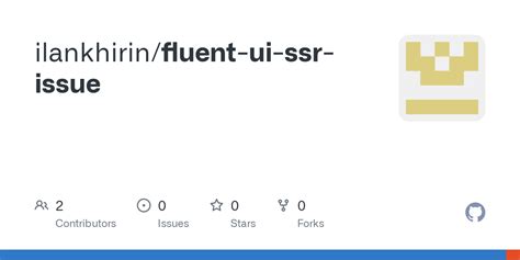 Github Ilankhirinfluent Ui Ssr Issue