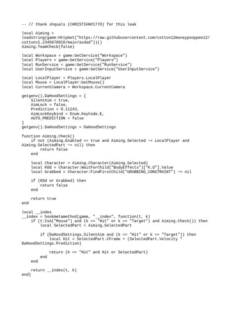 Roblox Exploit Script For Silent Aim Aimlock And Prediction Settings