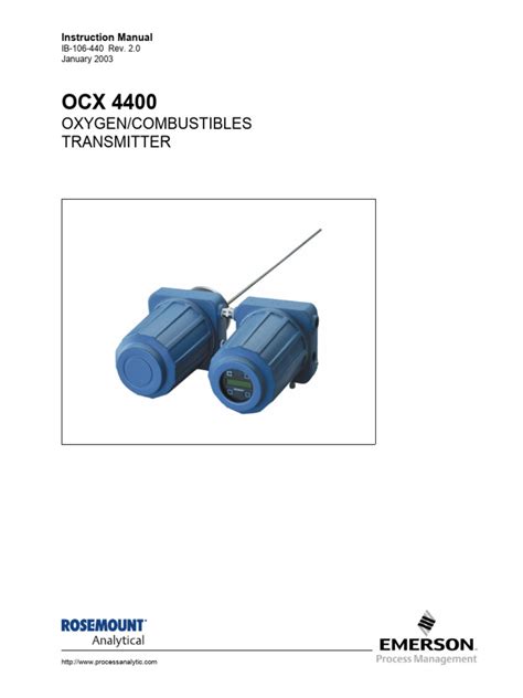 manual ocx 4400 o2 combustibles transmitter rev 2 0 rosemount en 70180
