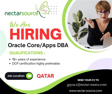 Oracledba Appsdba Oraclejobs Hiring Dohajobs Contractopportunity