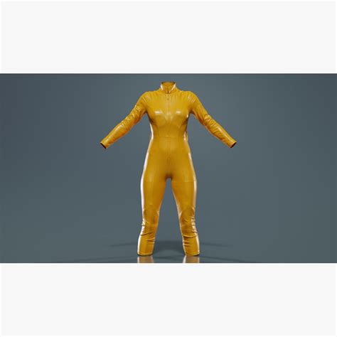 Sleek Black Jumpsuit 3d Model Download Suits On